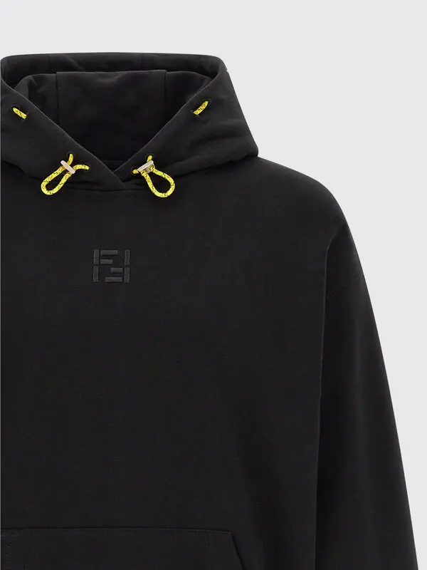 Fendi Ff Monogram Cotton Hoodie