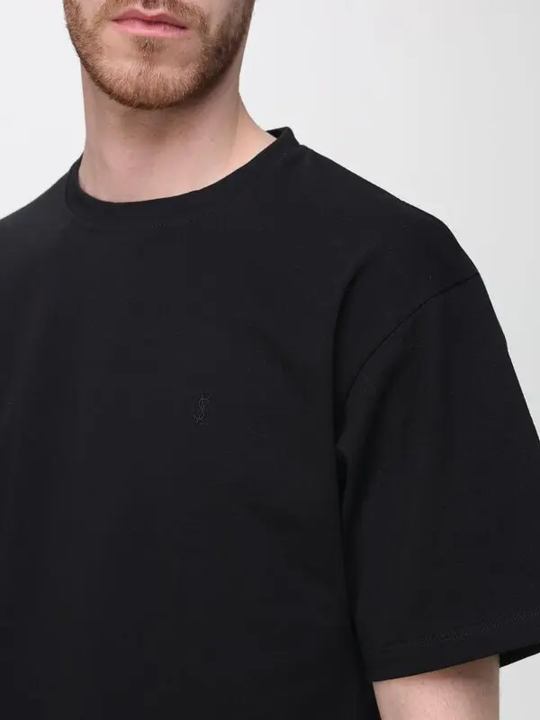 Saint Laurent Cotton T-shirt - Black