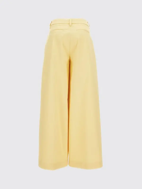 THELATEST Wide Leg Stretch Cotton Trousers