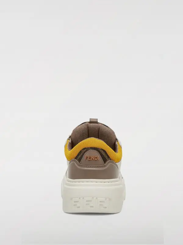 Fendi Force Low-top Sneakers With Ff Monogram - Brown