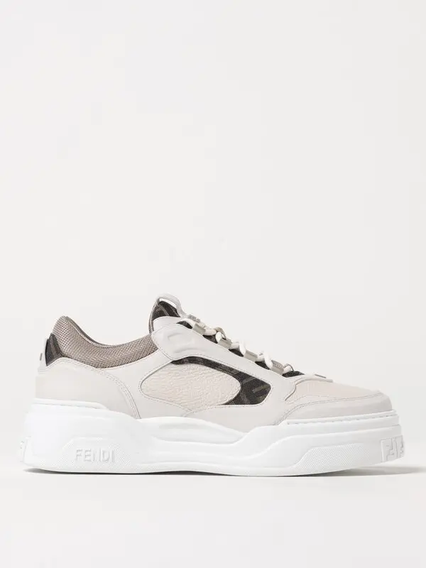 Fendi Force Low-top Sneakers With Ff Monogram - White