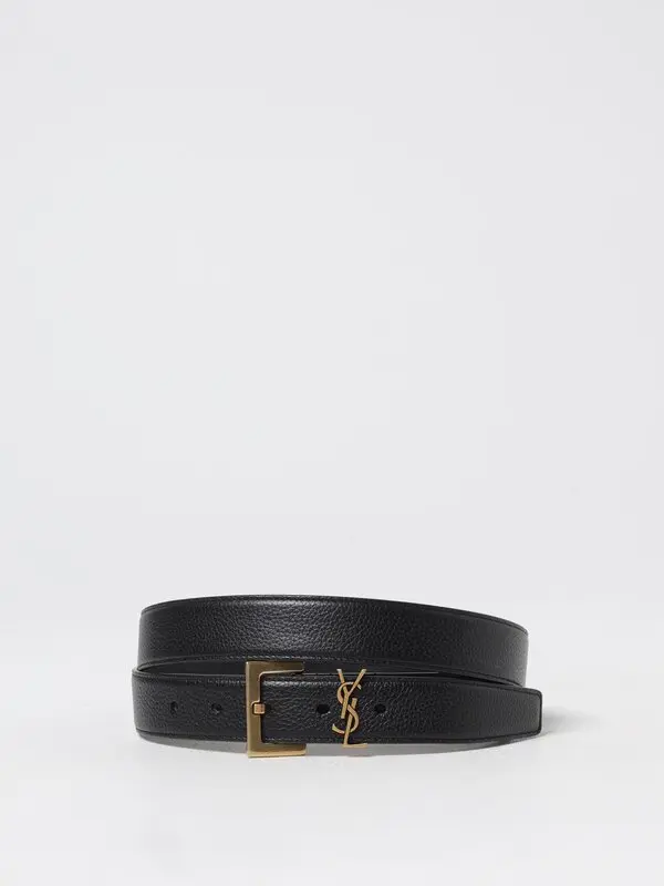Saint Laurent Monogram Belt - Black