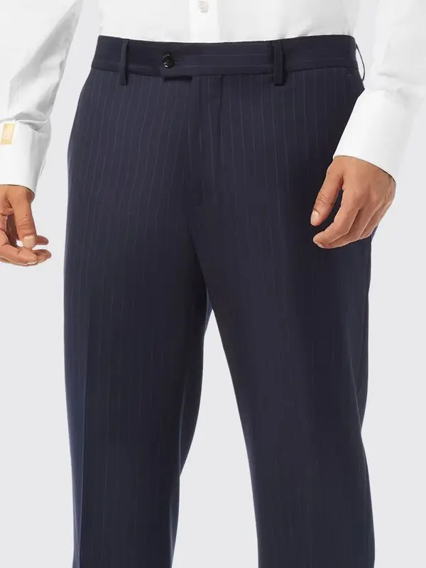 BILLIONAIRE Pinstriped Virgin Wool Tailored Trousers