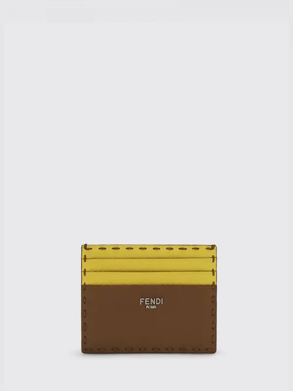 Fendi Bi Calfskin Card Holder