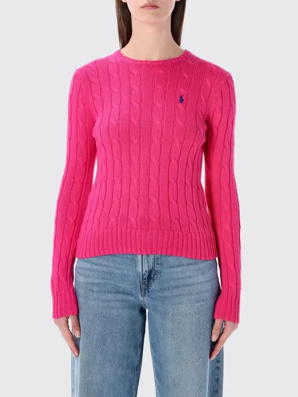 Polo Ralph Lauren Cable Knit Pullover - Fuchsia