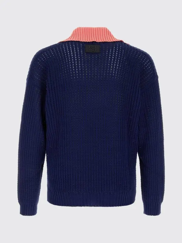 Fendi Knitted Cotton Polo Shirt