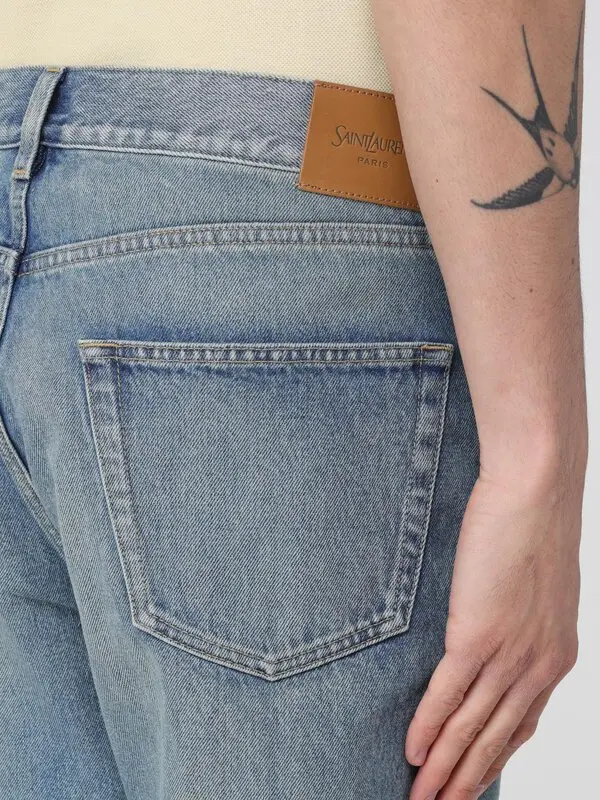 Saint Laurent Wide-leg Denim Jeans