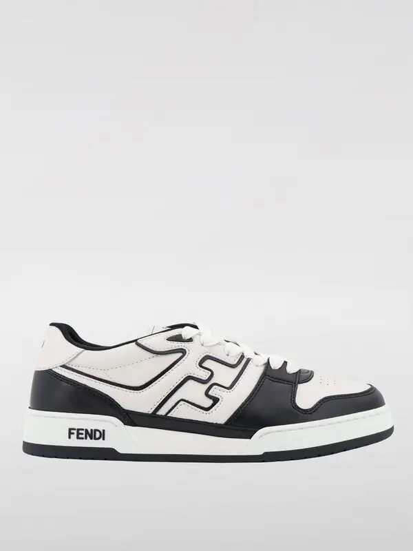 Fendi Two-tone Lace-up Sneakers