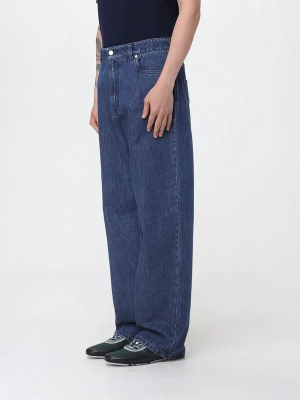 Fendi Wide-leg Cotton Denim Jeans