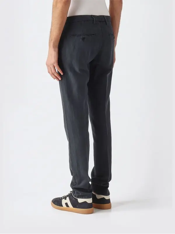 DONDUP Linen And Cotton Blend Chino Trousers