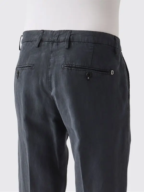 DONDUP Linen And Cotton Blend Chino Trousers