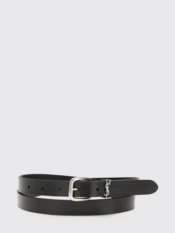 Saint Laurent Cassandre Leather Belt
