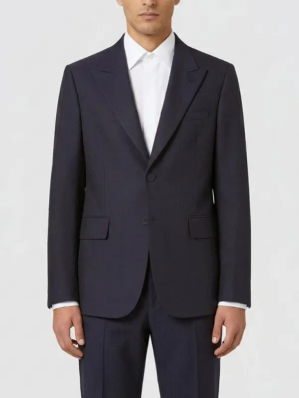 Fendi Single-breasted Wool And Cotton Blazer