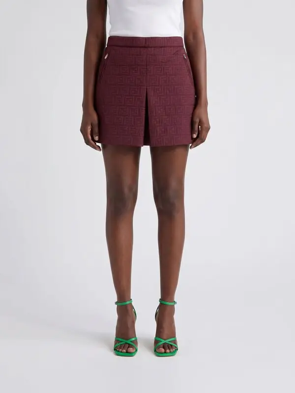 Fendi Ff Nylon Mini Skirt