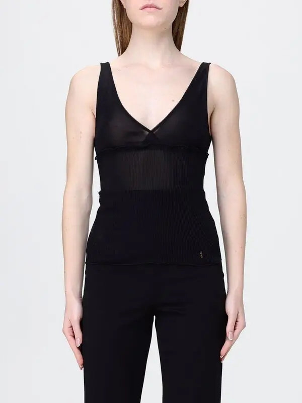 Saint Laurent Silk Basic Top