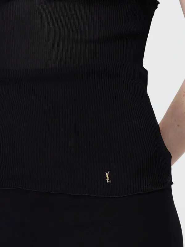 Saint Laurent Silk Basic Top