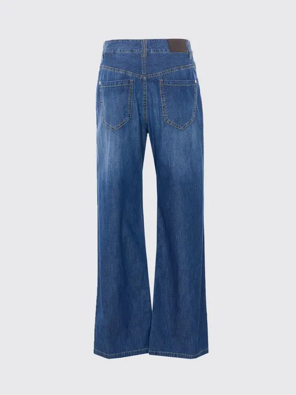 Brunello Cucinelli Flared Denim Jeans With Monile