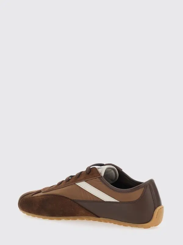 Alexander McQueen Calfskin And Nylon Low-top Sneakers - Brown