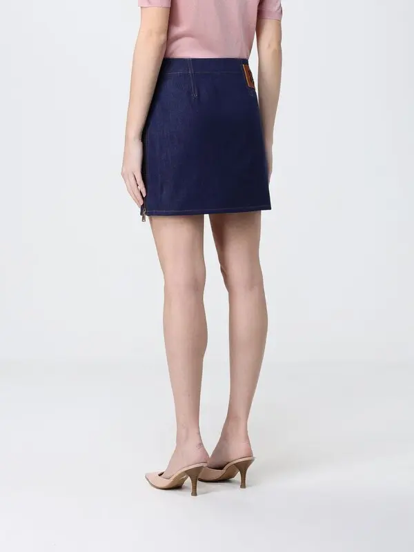 Fendi Cotton Denim Mini Skirt