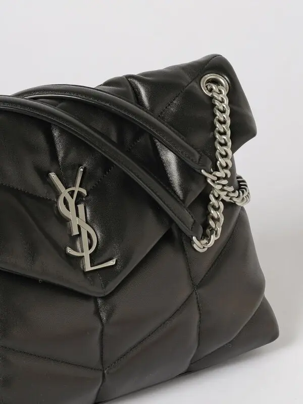 Saint Laurent Puffer Quilted Leather Bag