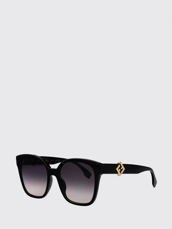 Fendi Ff Diamonds Cat Eye Sunglasses - Black