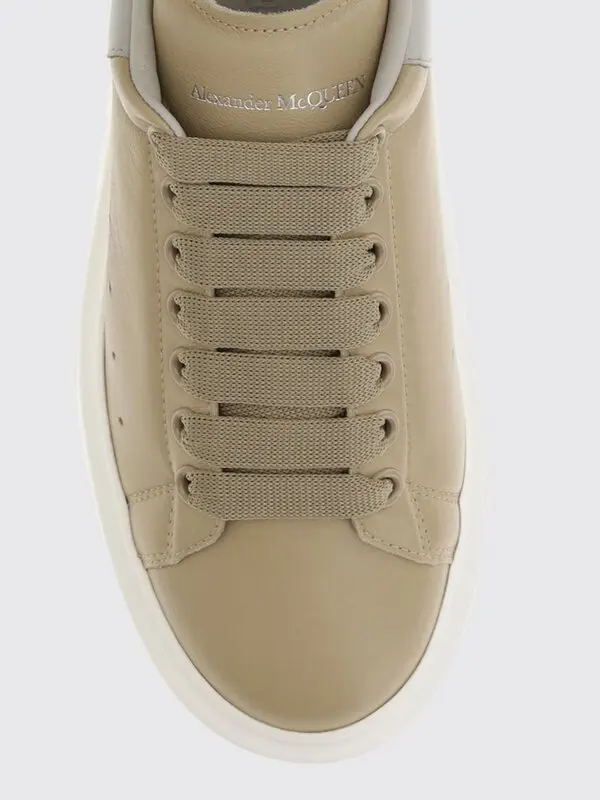 Alexander McQueen Oversize Bi Calfskin Sneakers With Chunky Sole