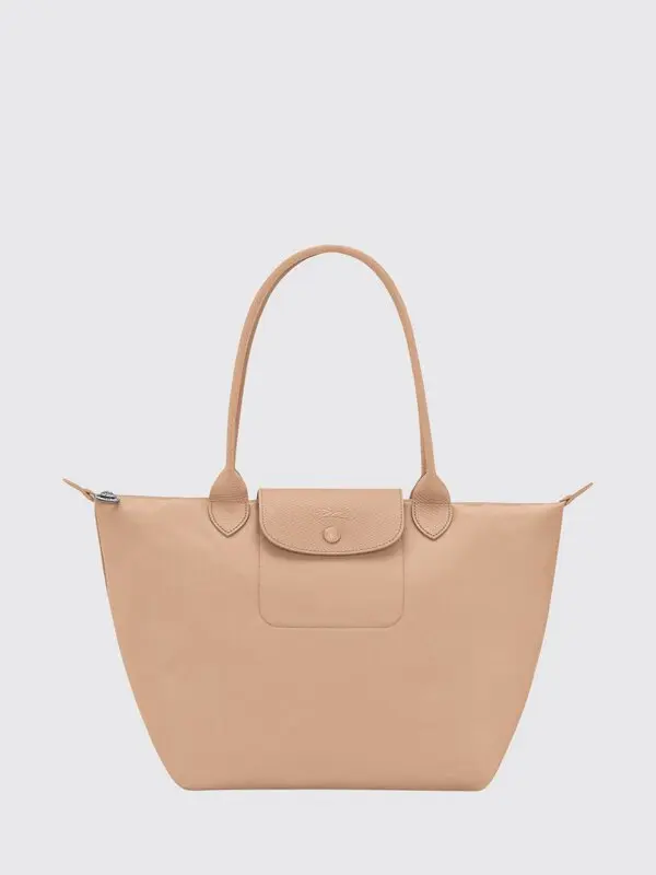 Longchamp Le Pliage One Medium Shoulder Tote In Recycled Nylon - Beige