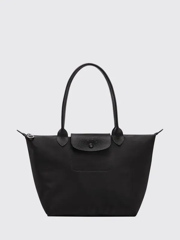 Longchamp Le Pliage One Medium Shoulder Tote In Recycled Nylon - Black