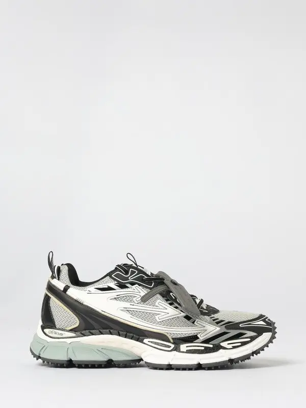 Off-White Be Right Back Low-top Mesh And Rubber Sneakers With Lug Sole - Grey