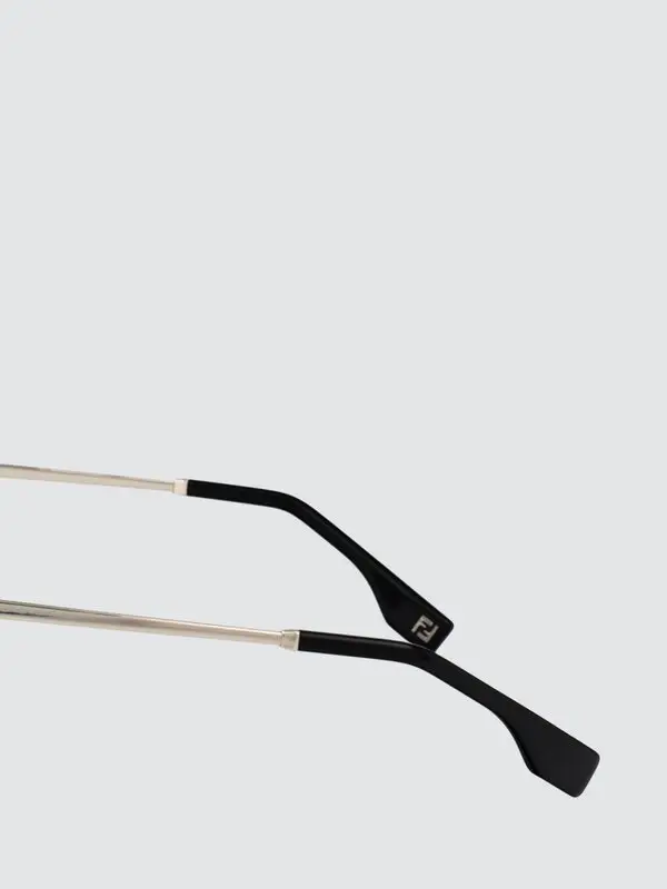 Fendi Ff Monogram Metal Shield Sunglasses