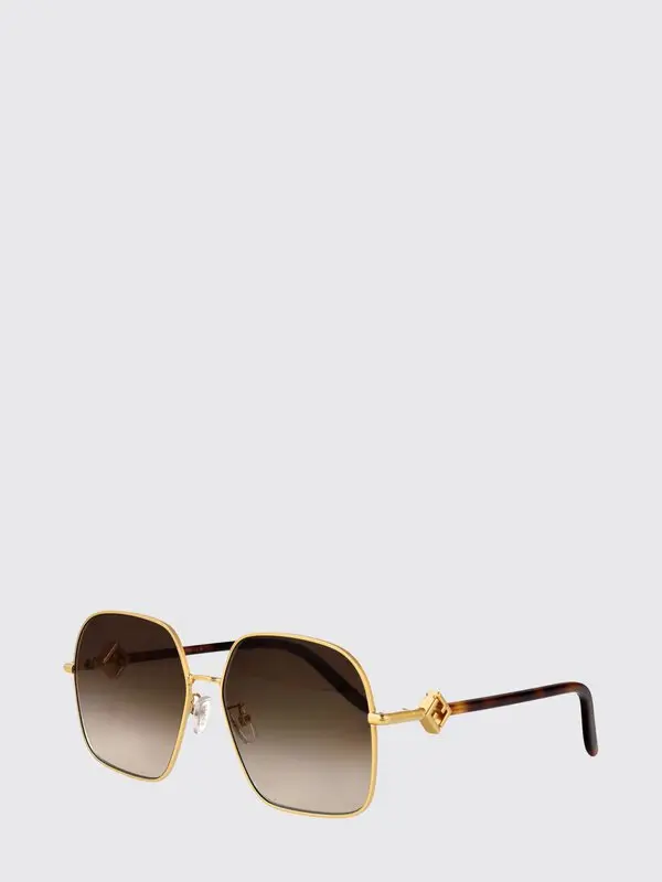 Fendi Oversized Square Ff Monogram Metal Sunglasses - Violet