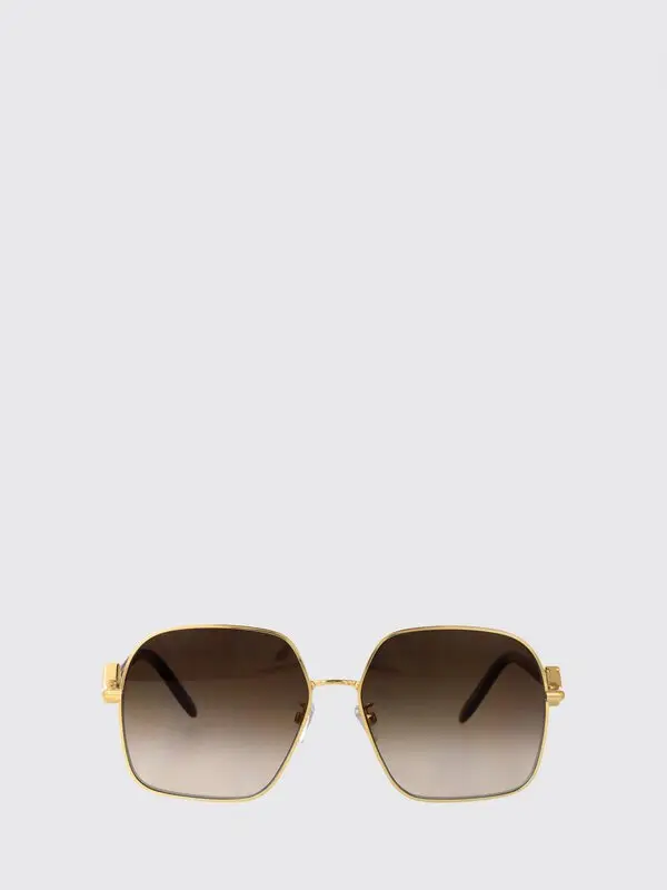 Fendi Oversized Square Ff Monogram Metal Sunglasses