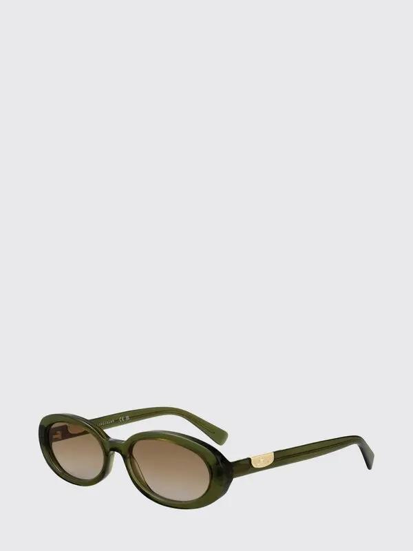 Longchamp Oval Acetate Sunglasses With Monogram Logo