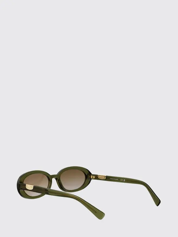 Longchamp Oval Acetate Sunglasses With Monogram Logo