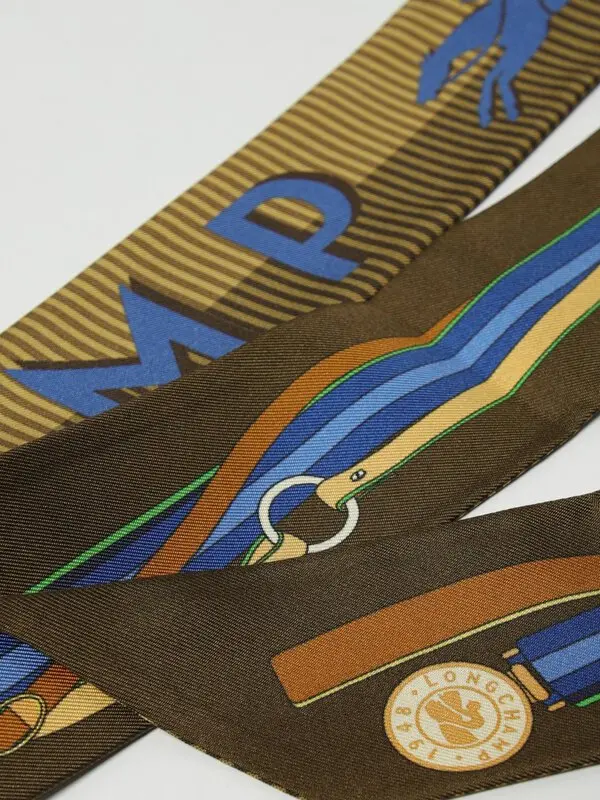 Longchamp Printed Silk Neckerchief