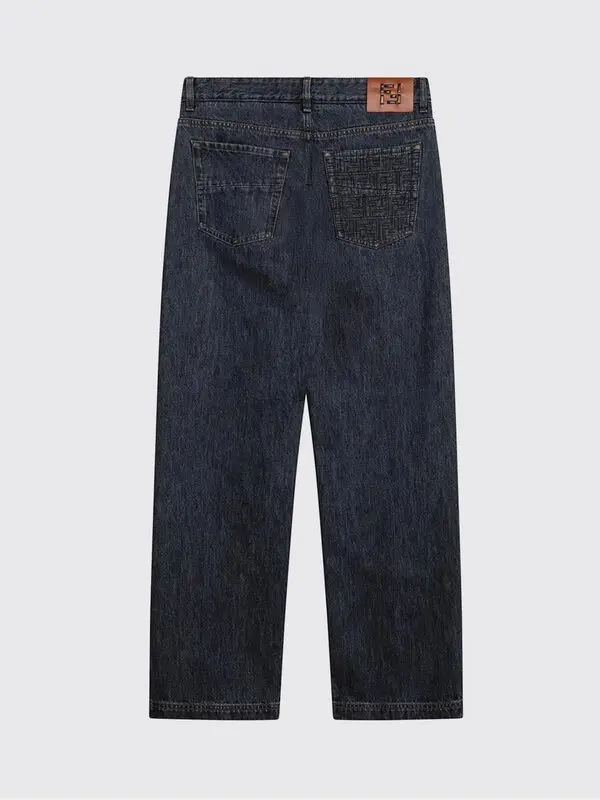 Fendi Regular Fit Cotton Denim Jeans