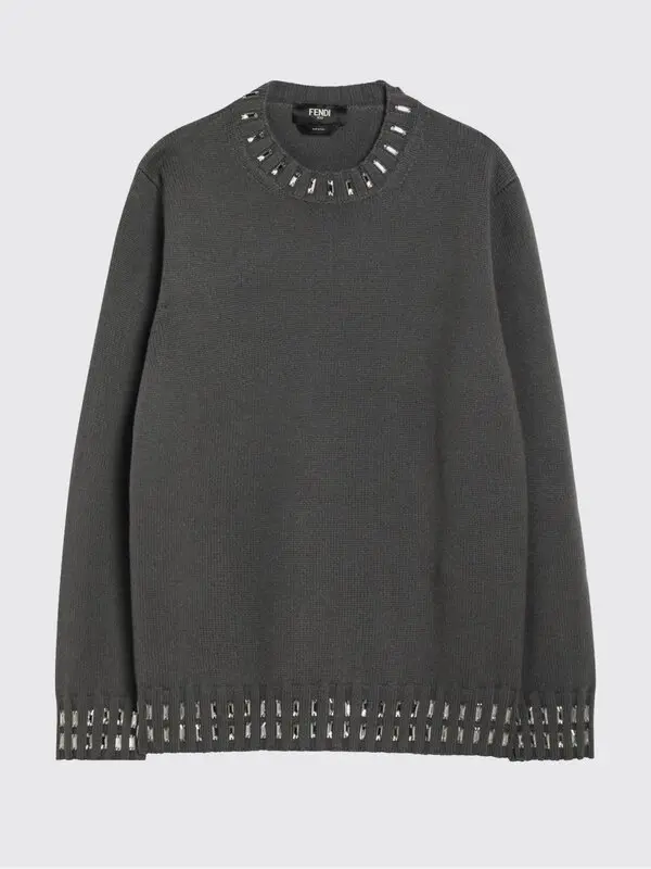Fendi Embellished Knit Jumper