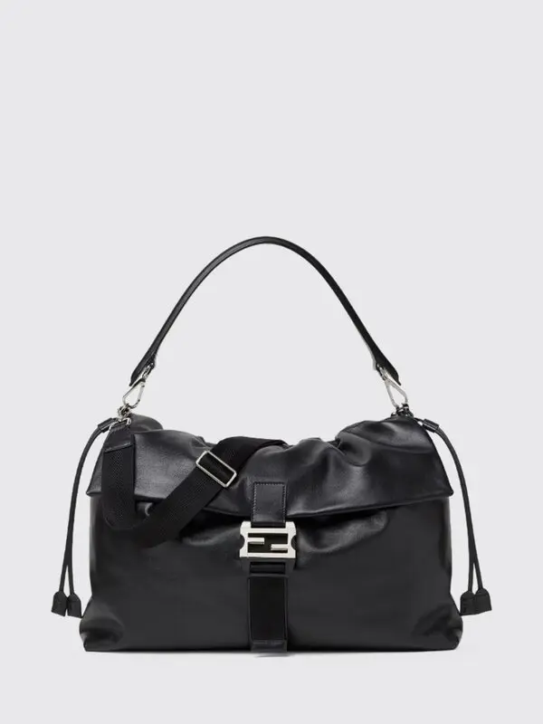 Fendi Leather Shoulder Bag - Black