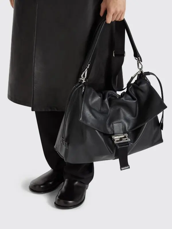 Fendi Buckled Shoulder Bag - Black