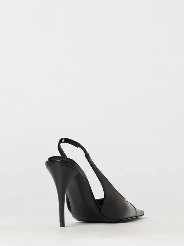 Saint Laurent Leather Slingback Pumps - Black