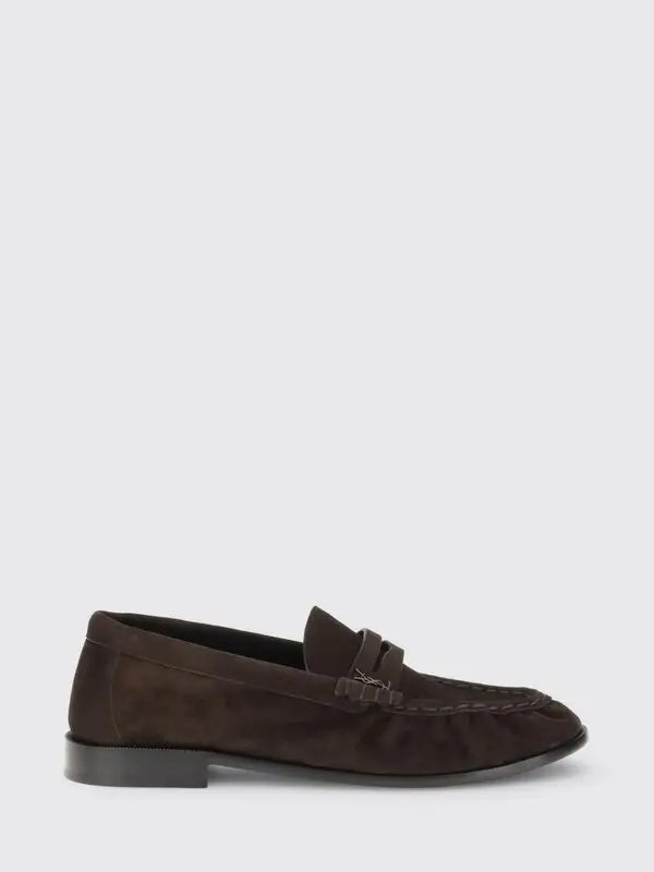 Saint Laurent Le Loafer Suede Loafers - Amaranth