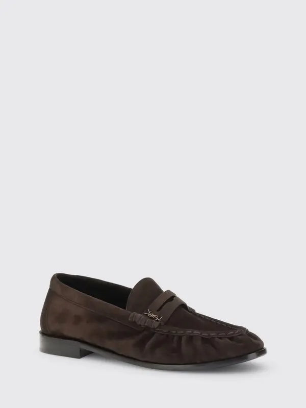 Saint Laurent Le Loafer Suede Loafers - Amaranth