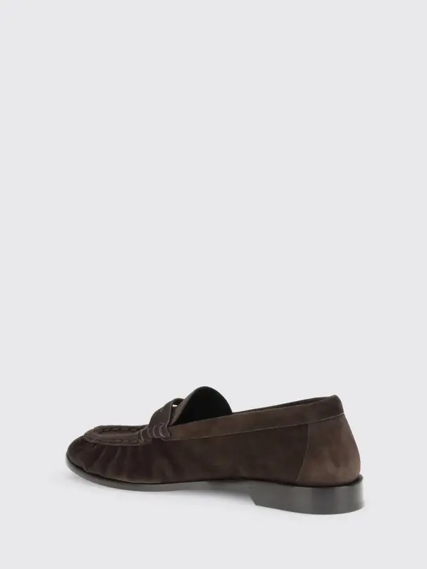 Saint Laurent Le Loafer Suede Loafers - Amaranth