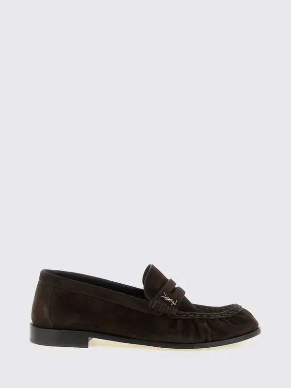 Saint Laurent Suede Loafers - Brown