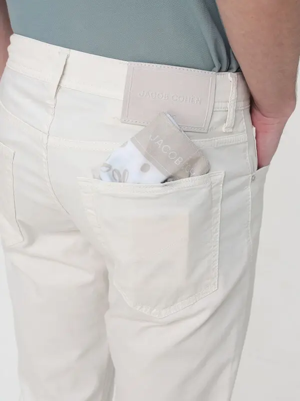 Jacob Cohen Slim Fit Stretch Cotton Trousers