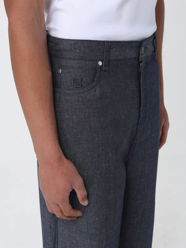 Fendi Cotton Denim Straight Jeans
