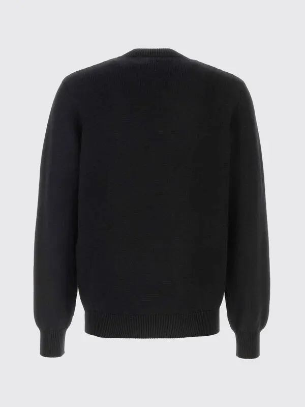 Fendi Virgin Wool Crewneck Sweater With All-over Ff Monogram Embroidery