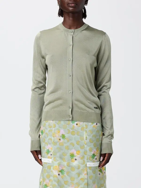 Fendi Viscose Cardigan - Green