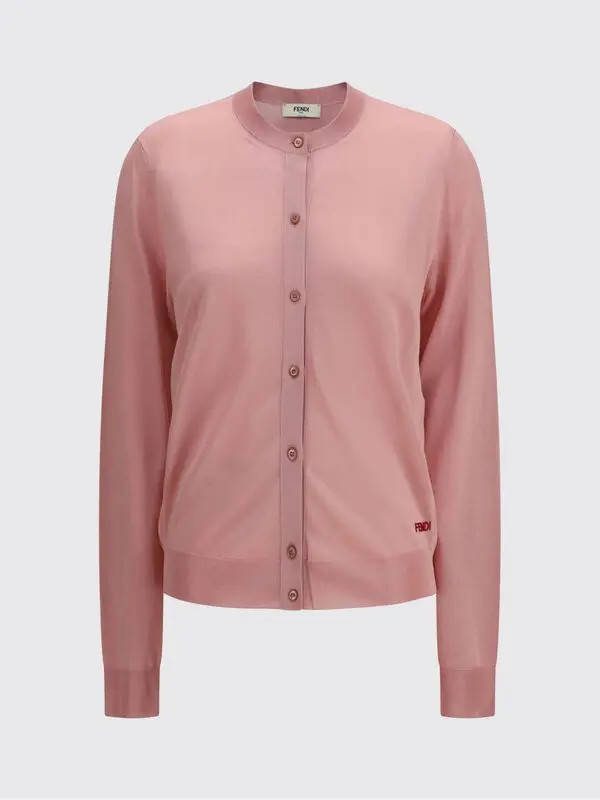 Fendi Viscose Cardigan - Pink