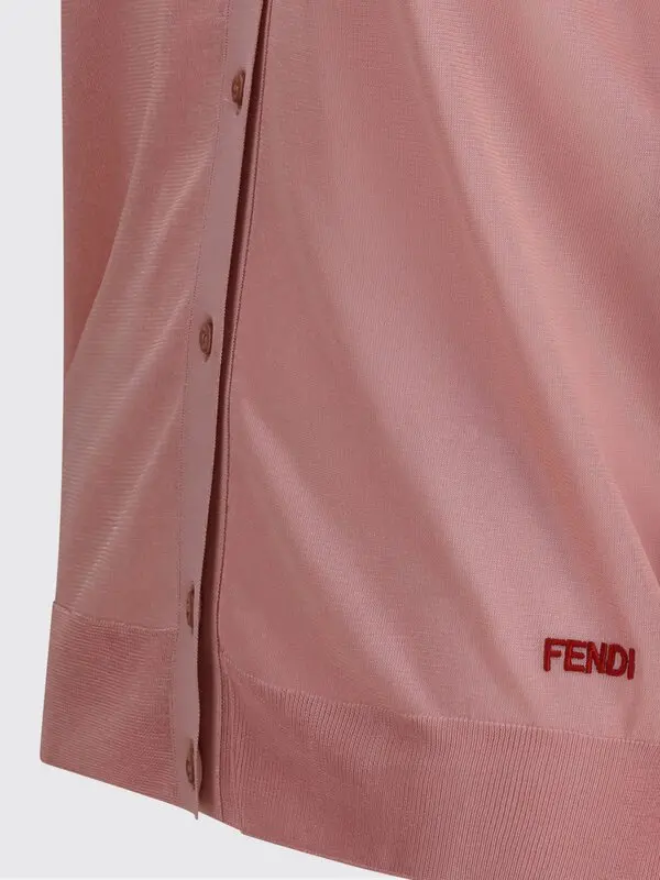 Fendi Viscose Cardigan - Pink